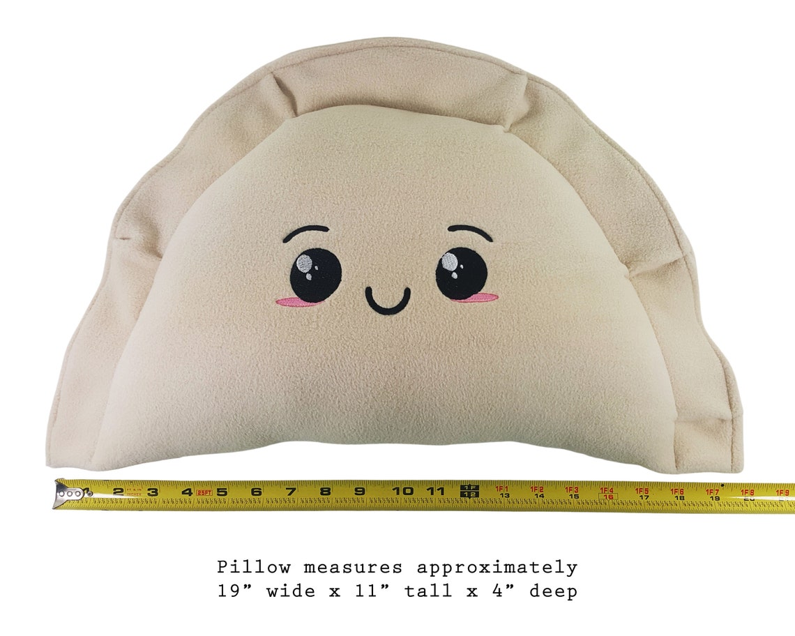 Dumpling Pillow Kawaii Plush Pierogi Throw Pillow Foodie - Etsy