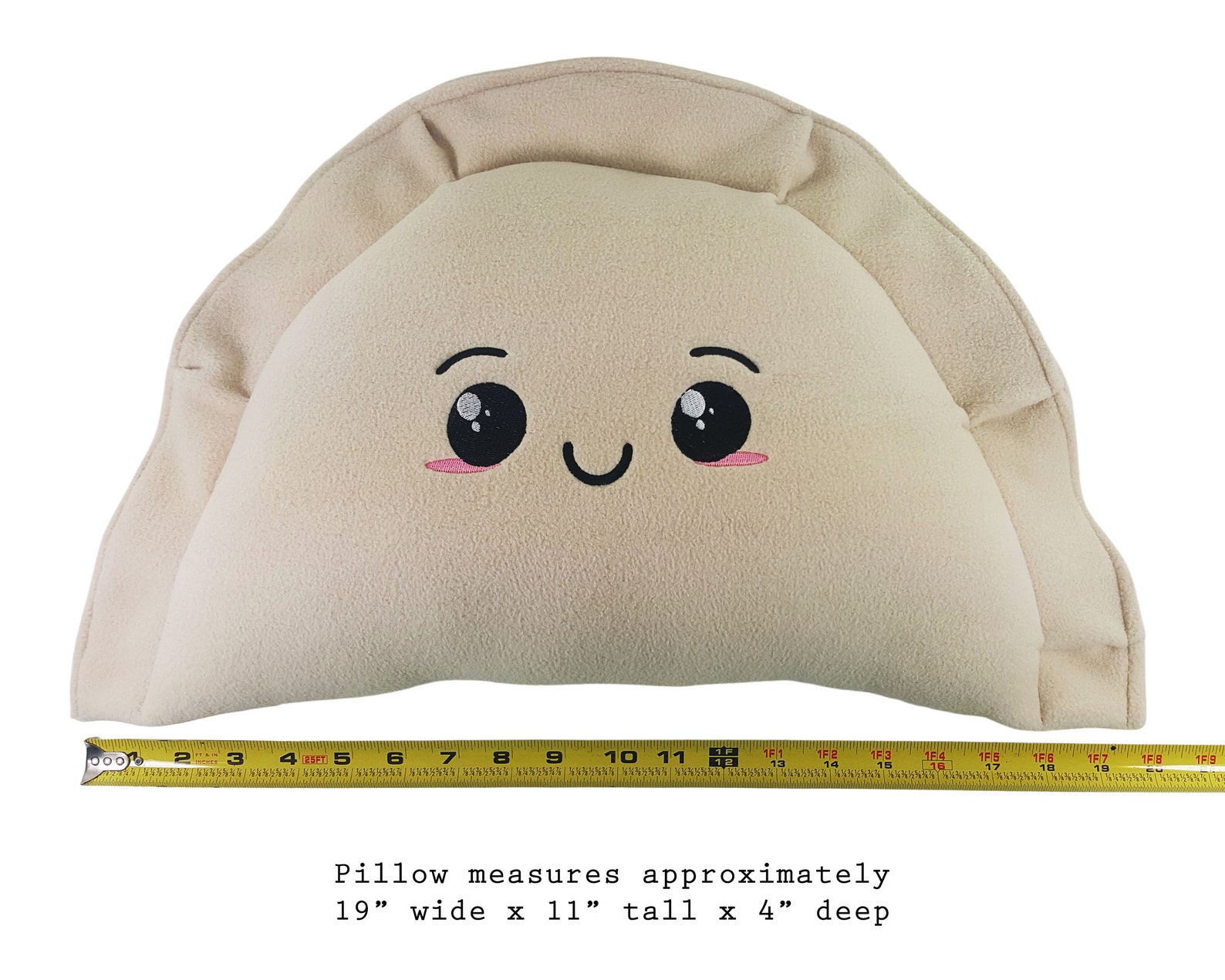 Dumpling Pillow, Kawaii Plush, Pierogi Throw Pillow, Foodie Gift ...