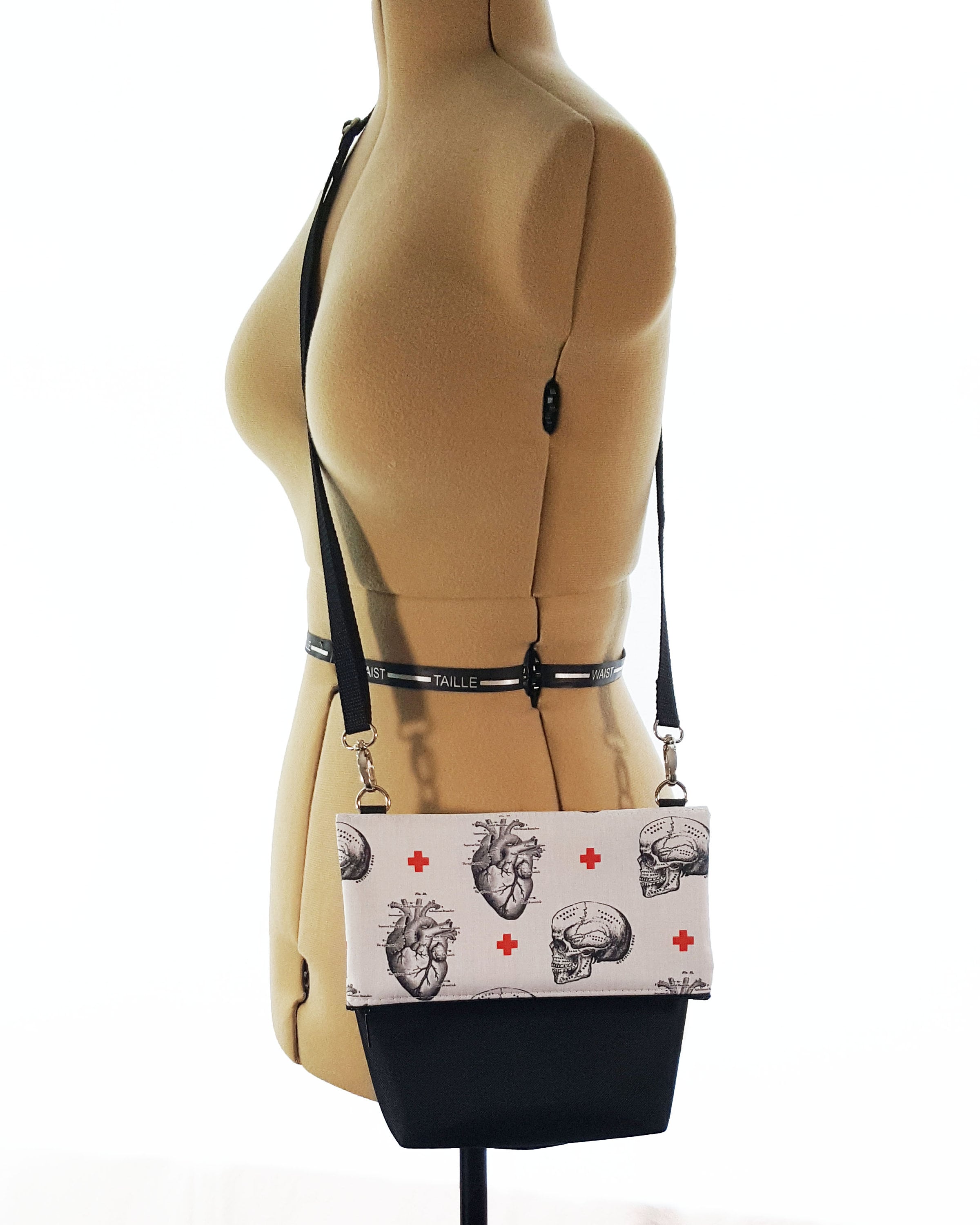 Anatomical Heart Cross Body Bag Nursing Student Bag Crossbody Purse ...