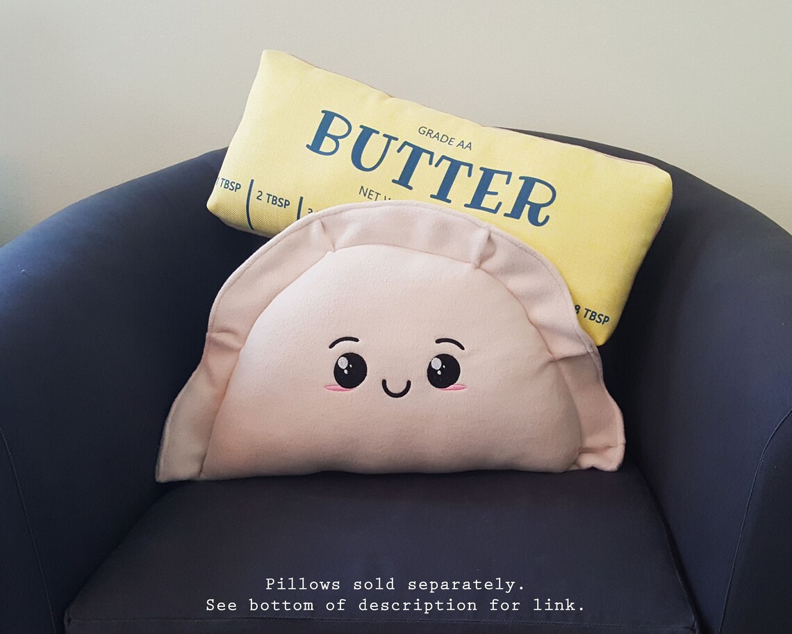 Dumpling Pillow Kawaii Plush Pierogi Throw Pillow Foodie - Etsy