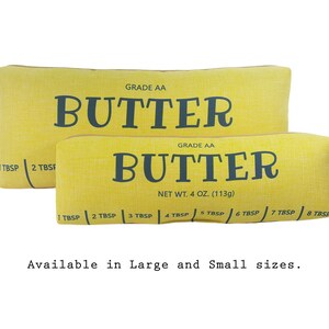 Butter Pillow: Foodie Baker Gift, Farmhouse Decor, Handmade Food ...