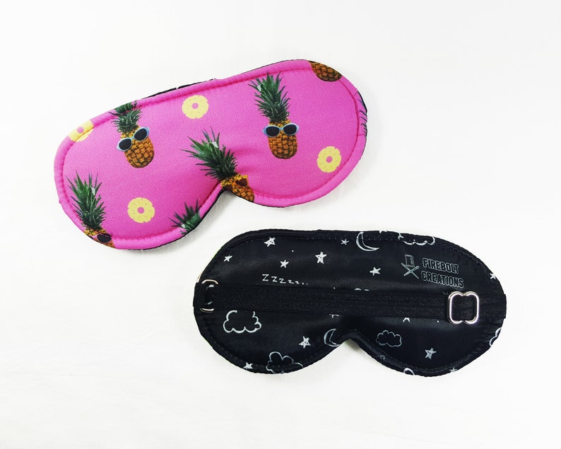 Pineapple Eye Mask Beach Blindfold Hawaiian Sleep Mask Tropical Travel ...