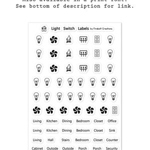 Light Switch Labels Switch Plate Stickers USA Housewarming - Etsy
