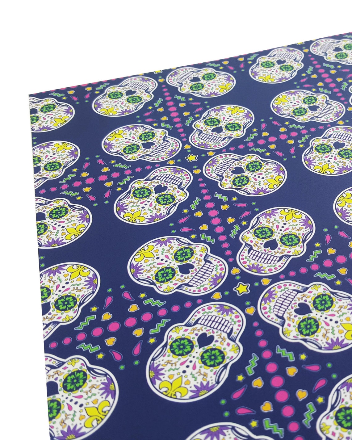 Skull Gift Wrap Dia De Los Muertos Gift Wrapping Paper Sugar - Etsy