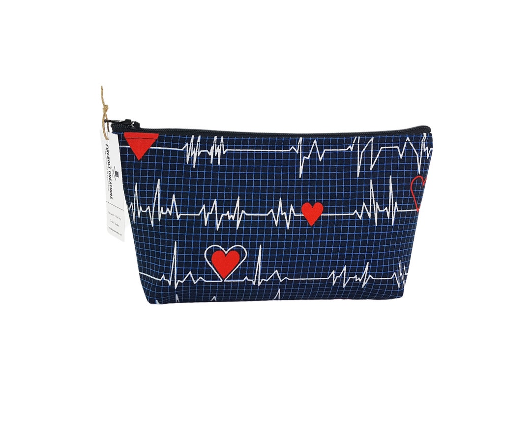 Medical Zipper Pouch: Heart Monitor Design, Nurse Doctor Gift - Etsy