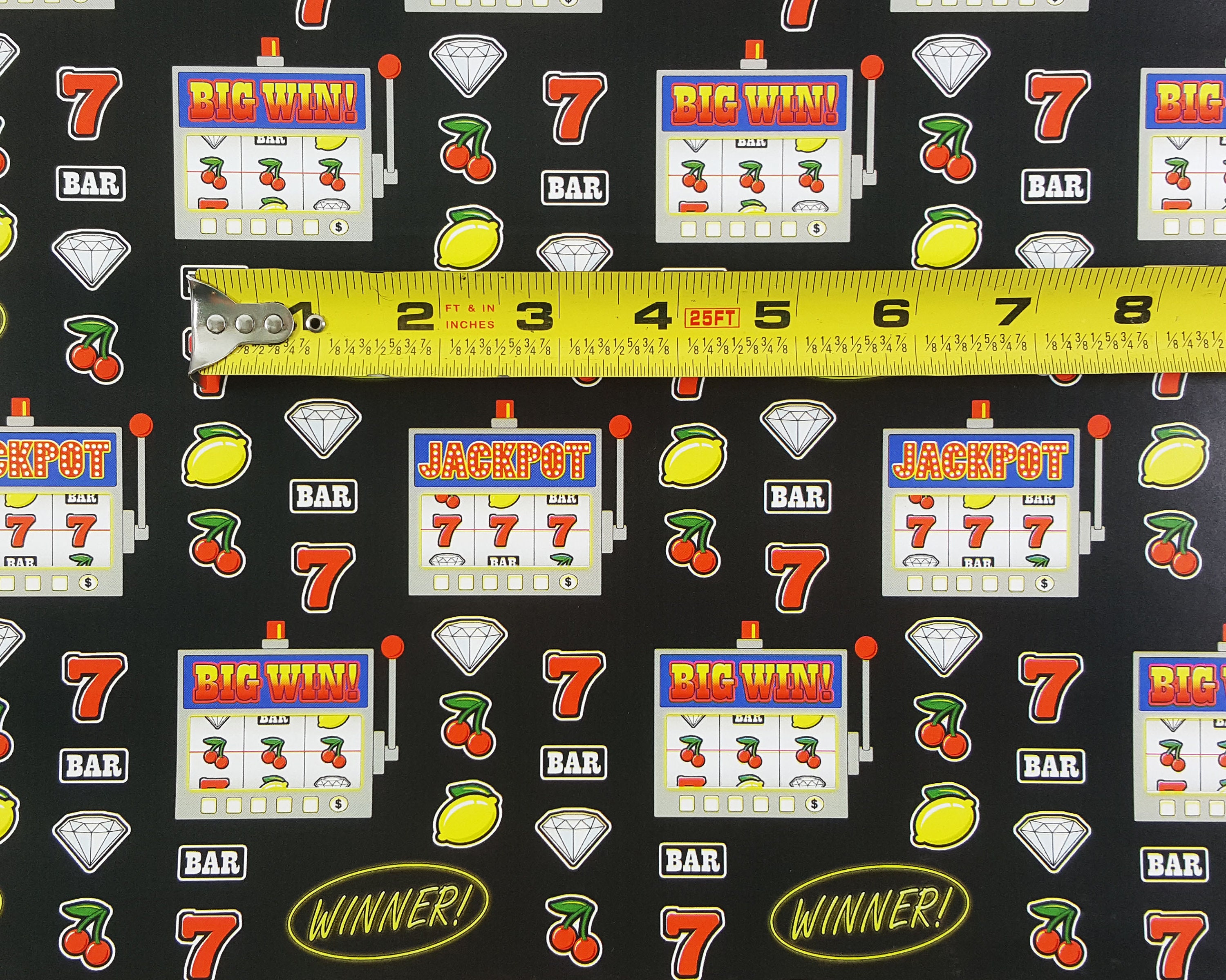 Casino Wrapping Paper Sheets: Las Vegas Slot Machine Gambling Gift Wrap ...