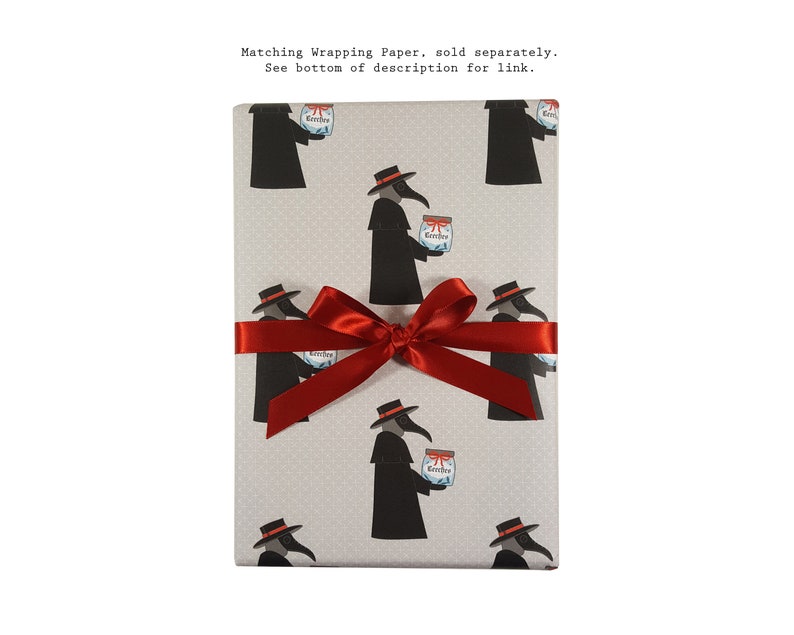Plague Doctor Get Well Soon Card Funny Greeting Card Goth Care Package ...