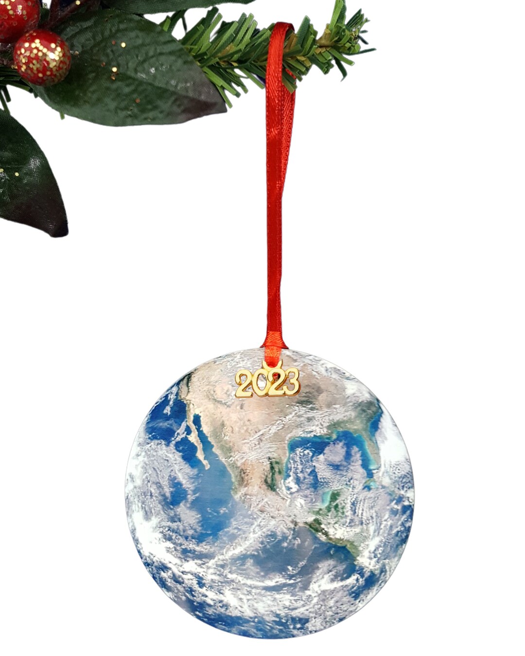 Earth Ornament, 2025 Christmas Ornament, Celestial Ornament, Stocking ...