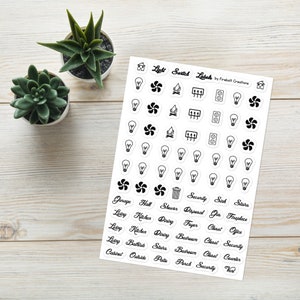 Light Switch Labels, Switch Plate Stickers, USA, Housewarming Gift ...