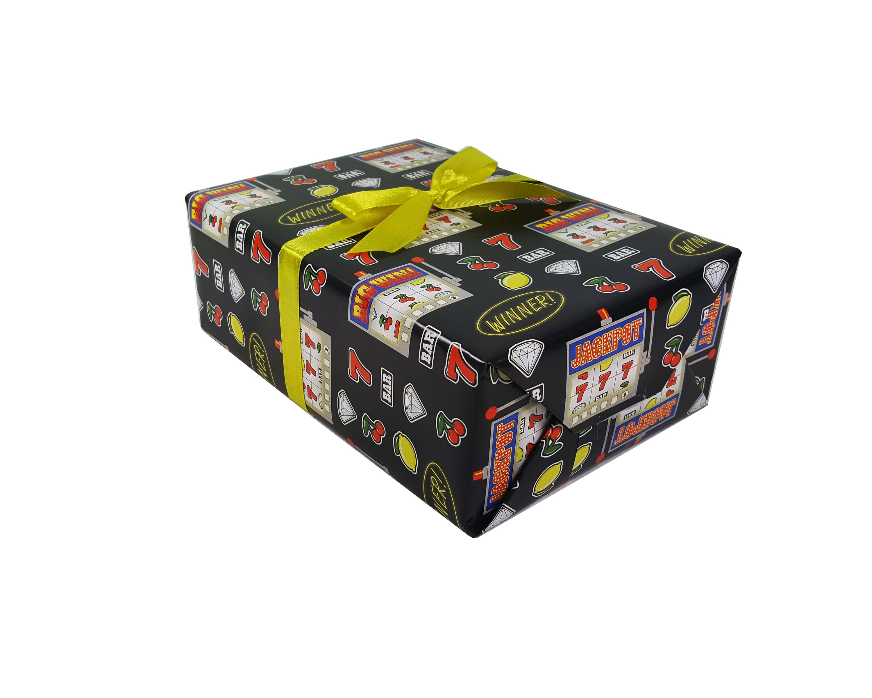 Casino Wrapping Paper Sheets: Las Vegas Slot Machine Gambling Gift Wrap ...