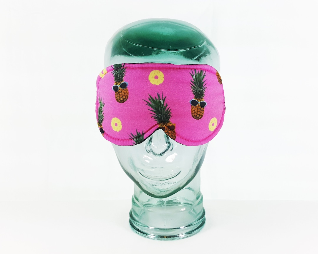 Pineapple Eye Mask Beach Blindfold Hawaiian Sleep Mask Tropical Travel ...