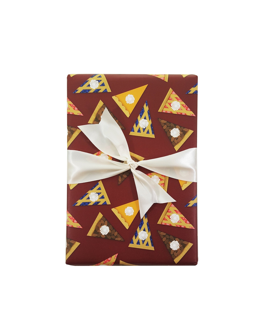 Pie Wrapping Paper, Thanksgiving Gift Wrap, Christmas Scrapbook Paper ...