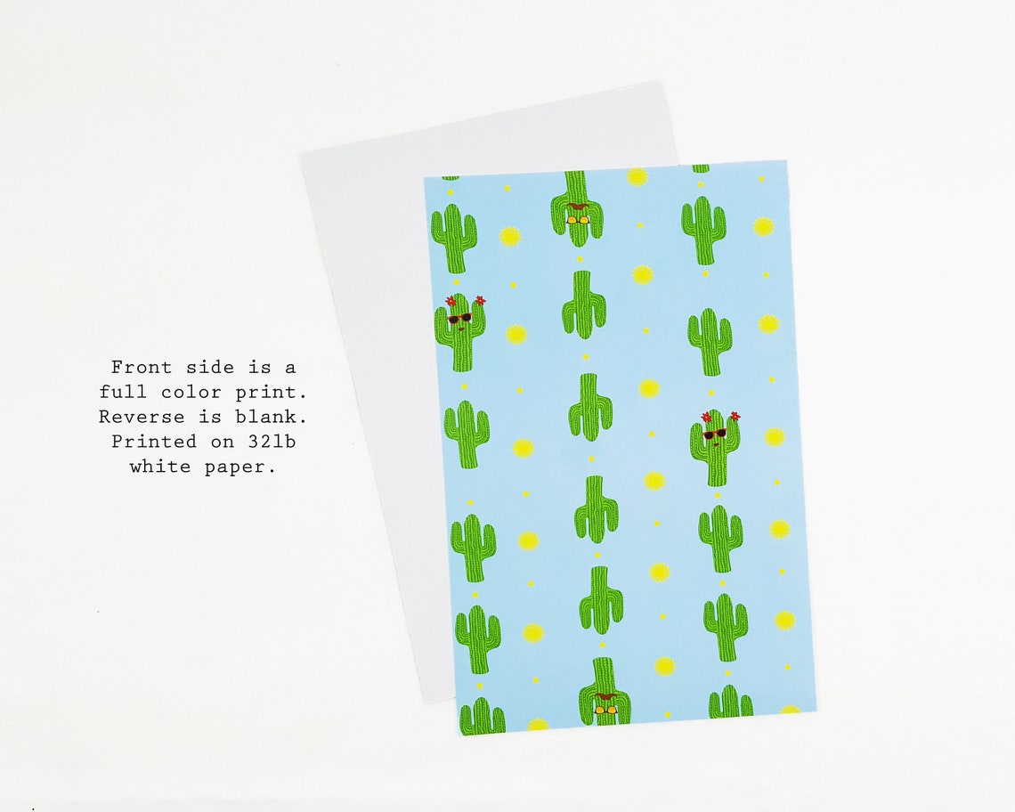 Cactus Scrapbook Paper Succulent Decoupage Paper Desert Papercraft ...