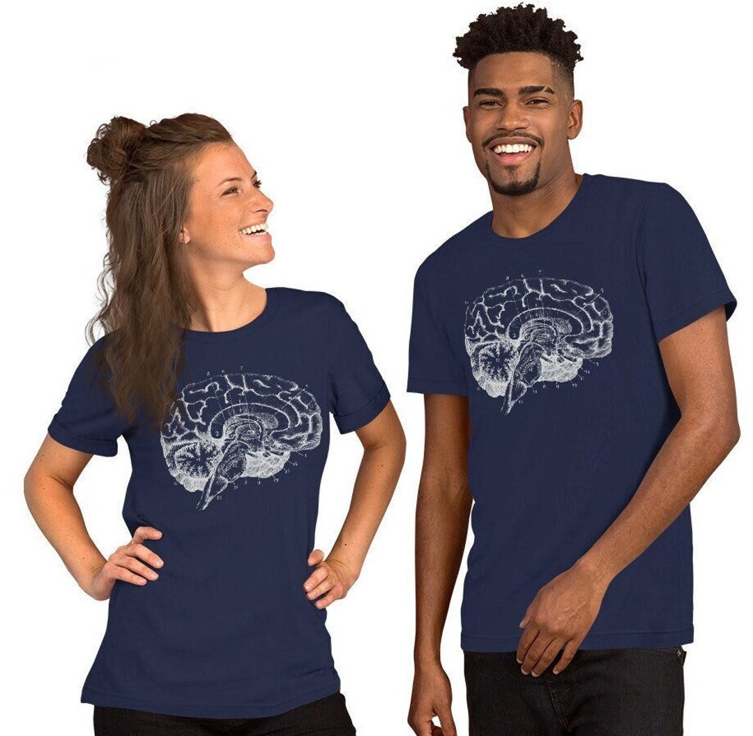 Anatomical Brain Shirt, Mental Health Tshirt, School Counselor Gift ...
