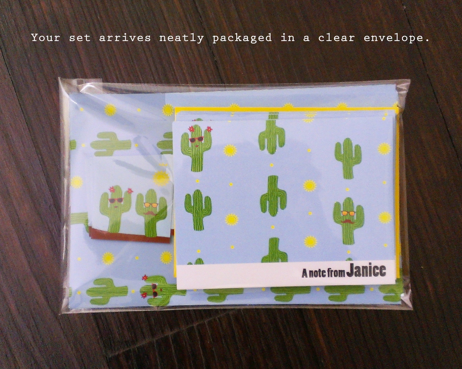 Cactus Letter Writing Set Personalized Stationery Succulent - Etsy