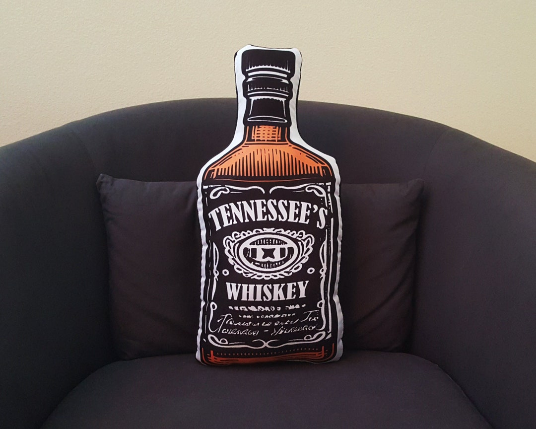 Whiskey Pillow, Home Bar, Farmhouse Decor, Alcohol Gifts, Whiskey Lover ...