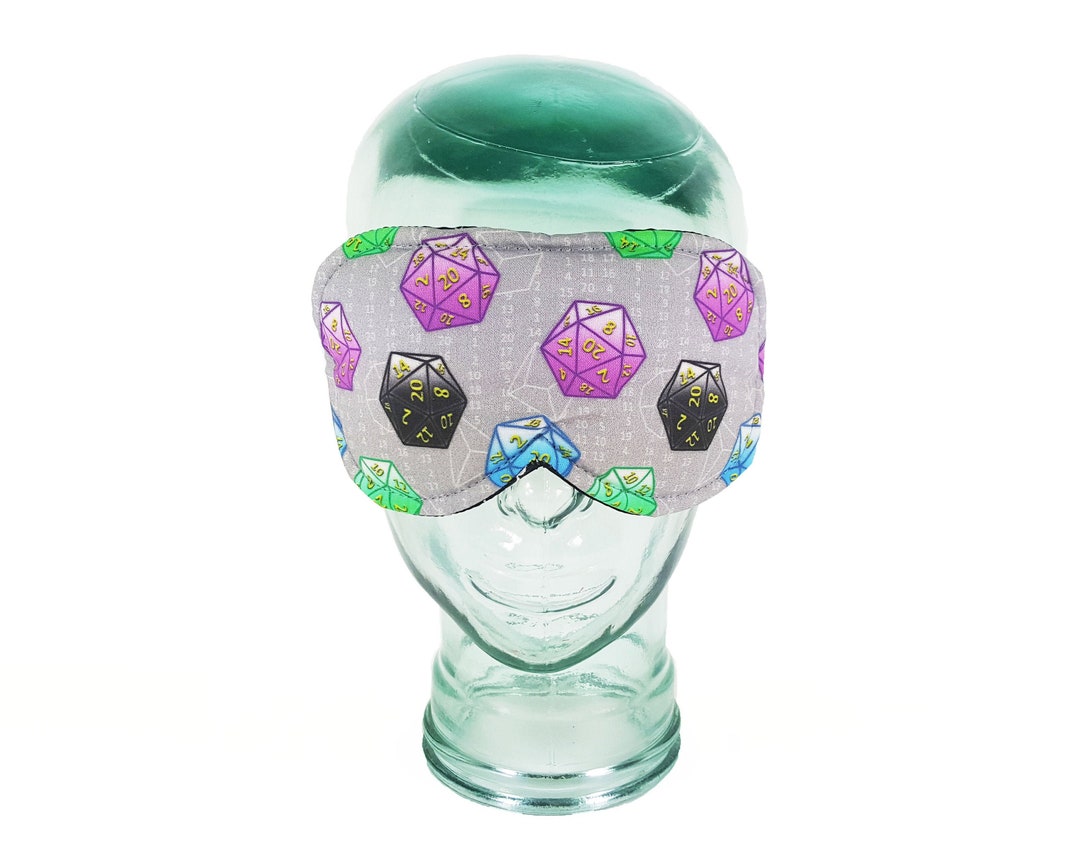 D20 Sleep Mask Dnd Gifts Eye Mask Polyhedral Dice Eye Pillow Gamer ...