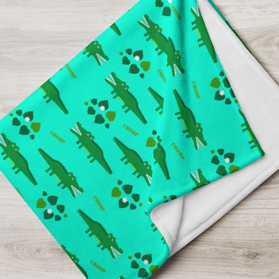 Alligator Throw Blanket, 50 X 60 Large, Gator Gift, Louisiana Home ...