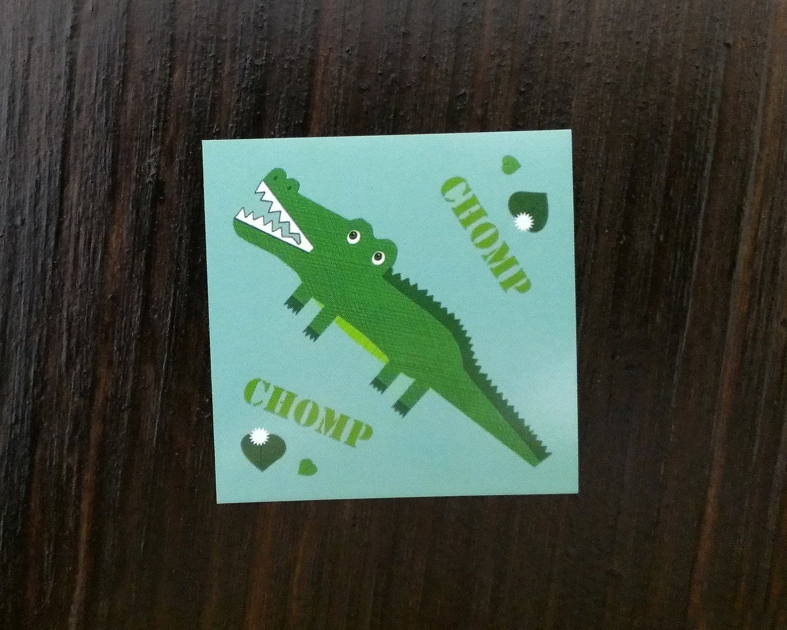 Alligator Stickers Crocodile Animal Stickers Alligator Art - Etsy