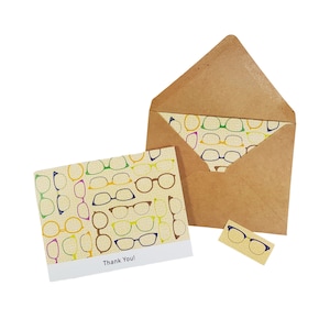 Glasses Stationary Optometry Note Cards Optometrist Thank You Cards ...