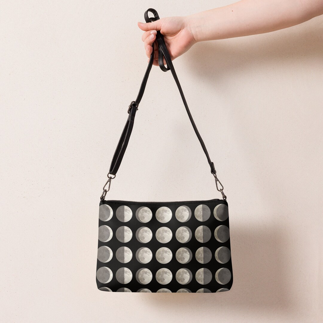 Moon Crossbody Purse, Moon Phases Handbag, Witchy Things, Halloween ...
