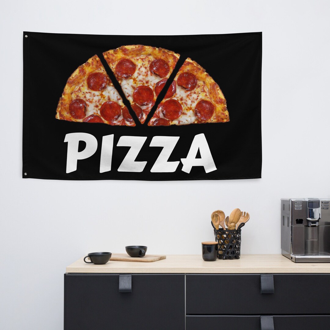Pizza Flag, 34.5" X 56", Food Truck Flag, Pizza Lover Sign, Pizza Sign ...