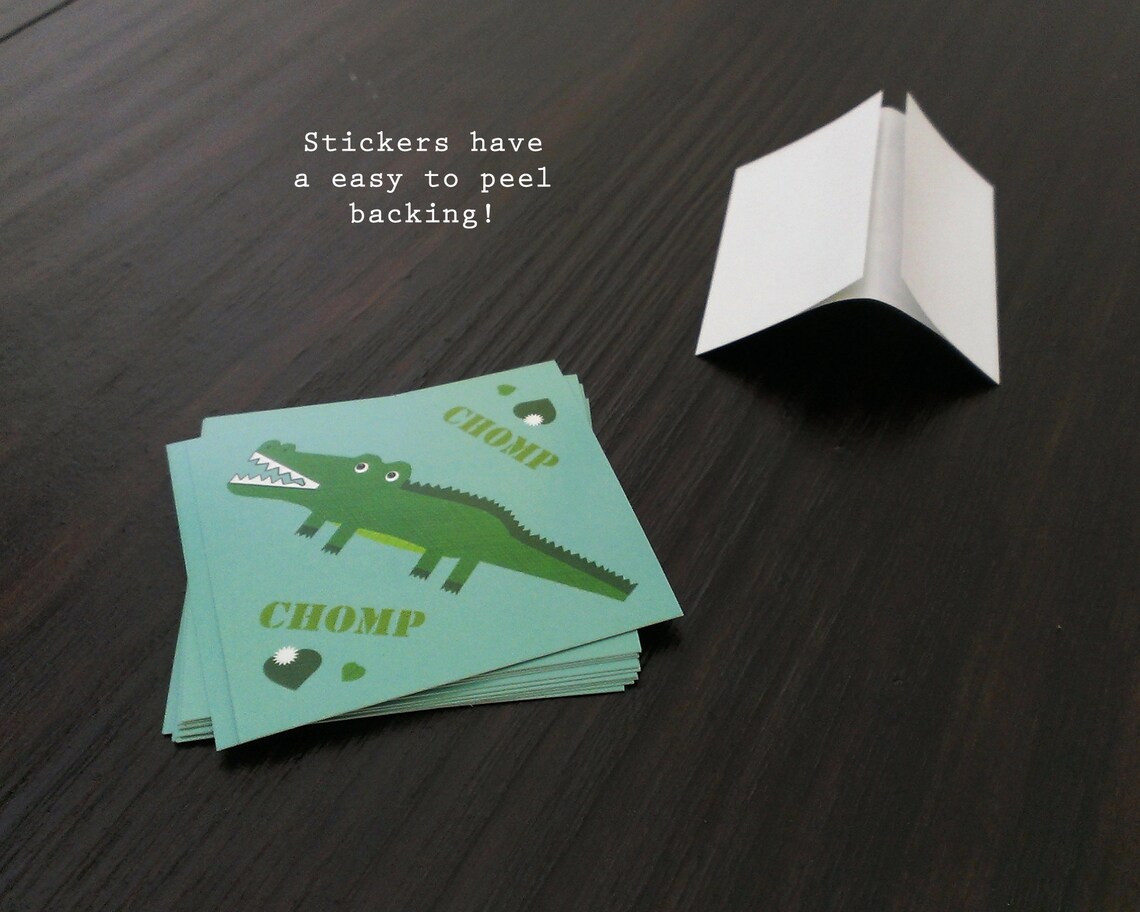 Alligator Stickers Crocodile Animal Stickers Alligator Art - Etsy
