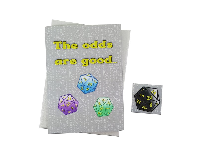 D20 Dice Birthday Card Geek Birthday Card Nerdy Gifts Dungeon Master ...