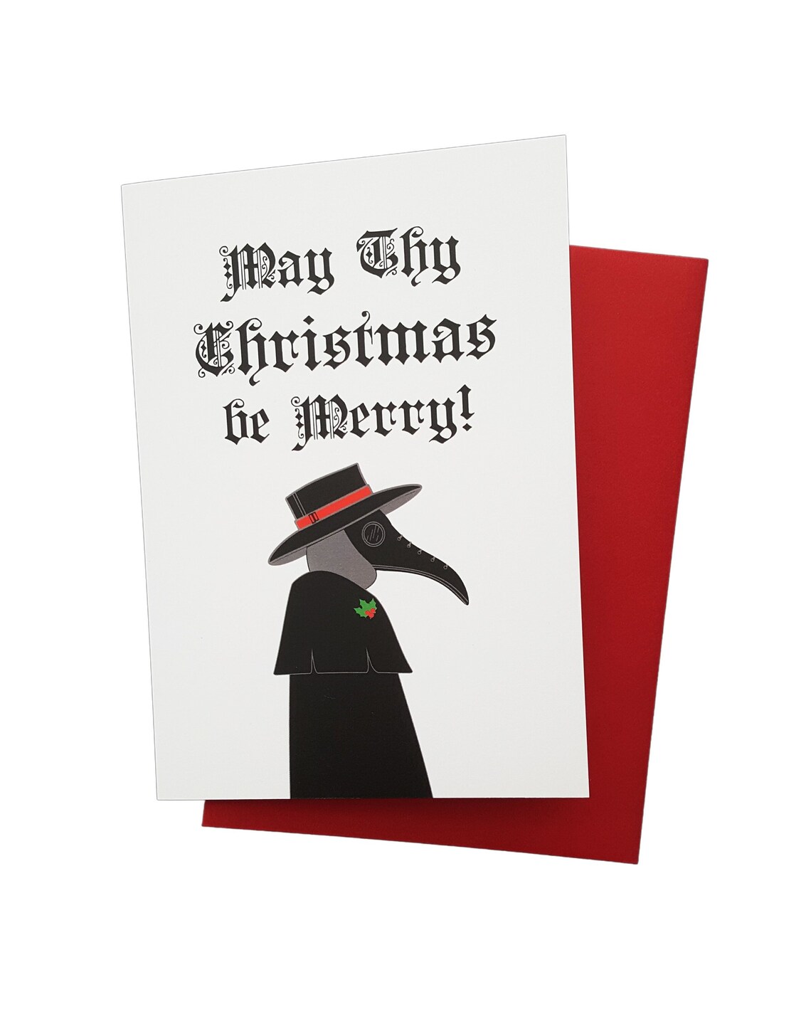 Plague Doctor Christmas Card, Funny Holiday Cards, Merry Christmas ...