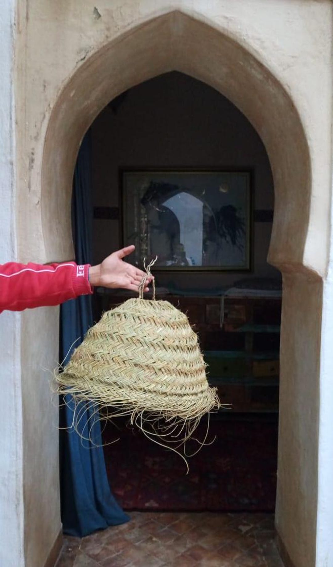 Boho Straw Ceiling Light | Straw Pendant Light, Straw Lampshade - Etsy