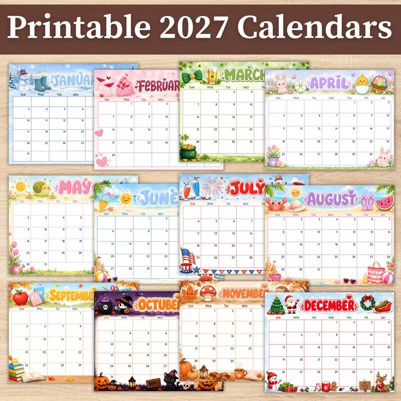 Seasonal Printables - Etsy