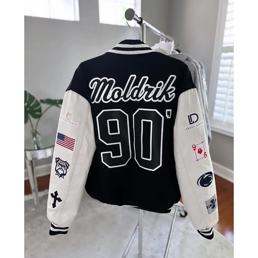 Custom Varsity Jacket | Real Leather Sleeves, Wool Letterman Coat - Etsy