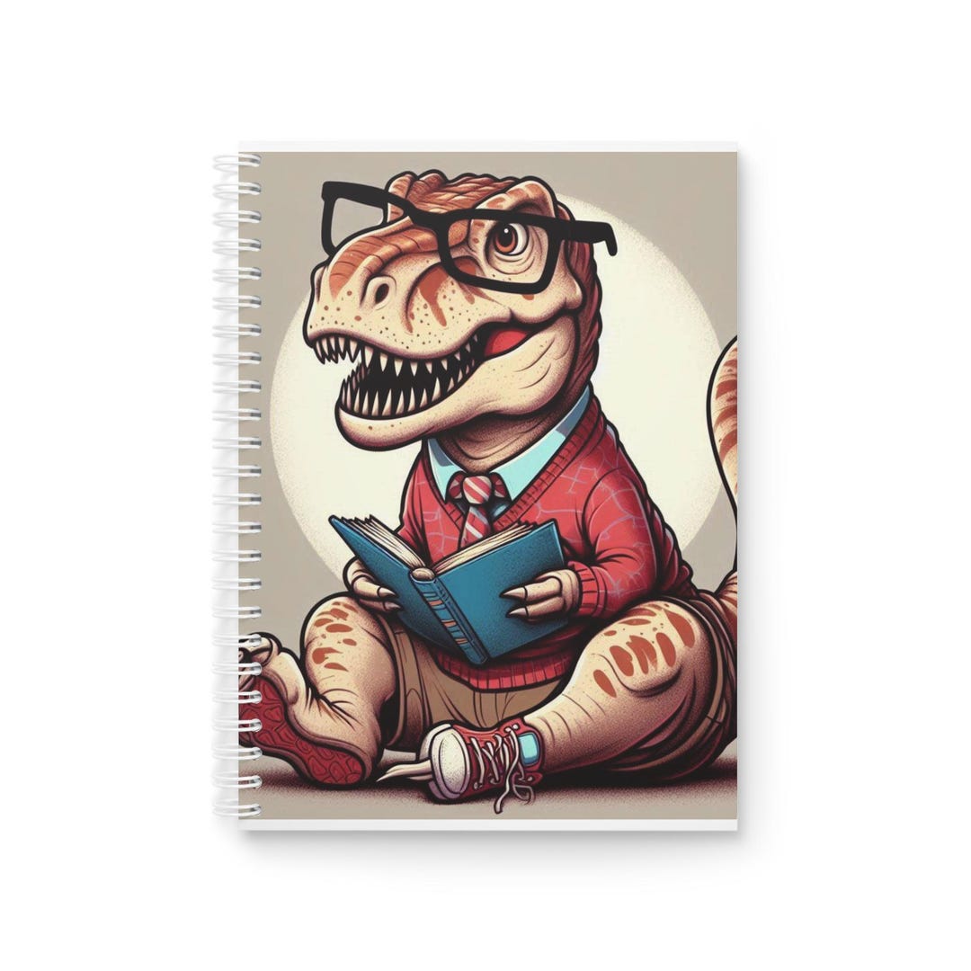 T Rex Spiral Notebook: Whimsical Dino Lover Writing Pad - Etsy