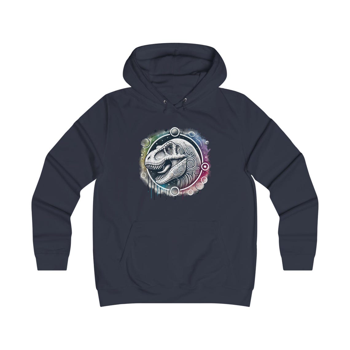 Watercolor T-rex Head Hoodie, Cute Dinosaur Hoodie for Women, Jurassic ...