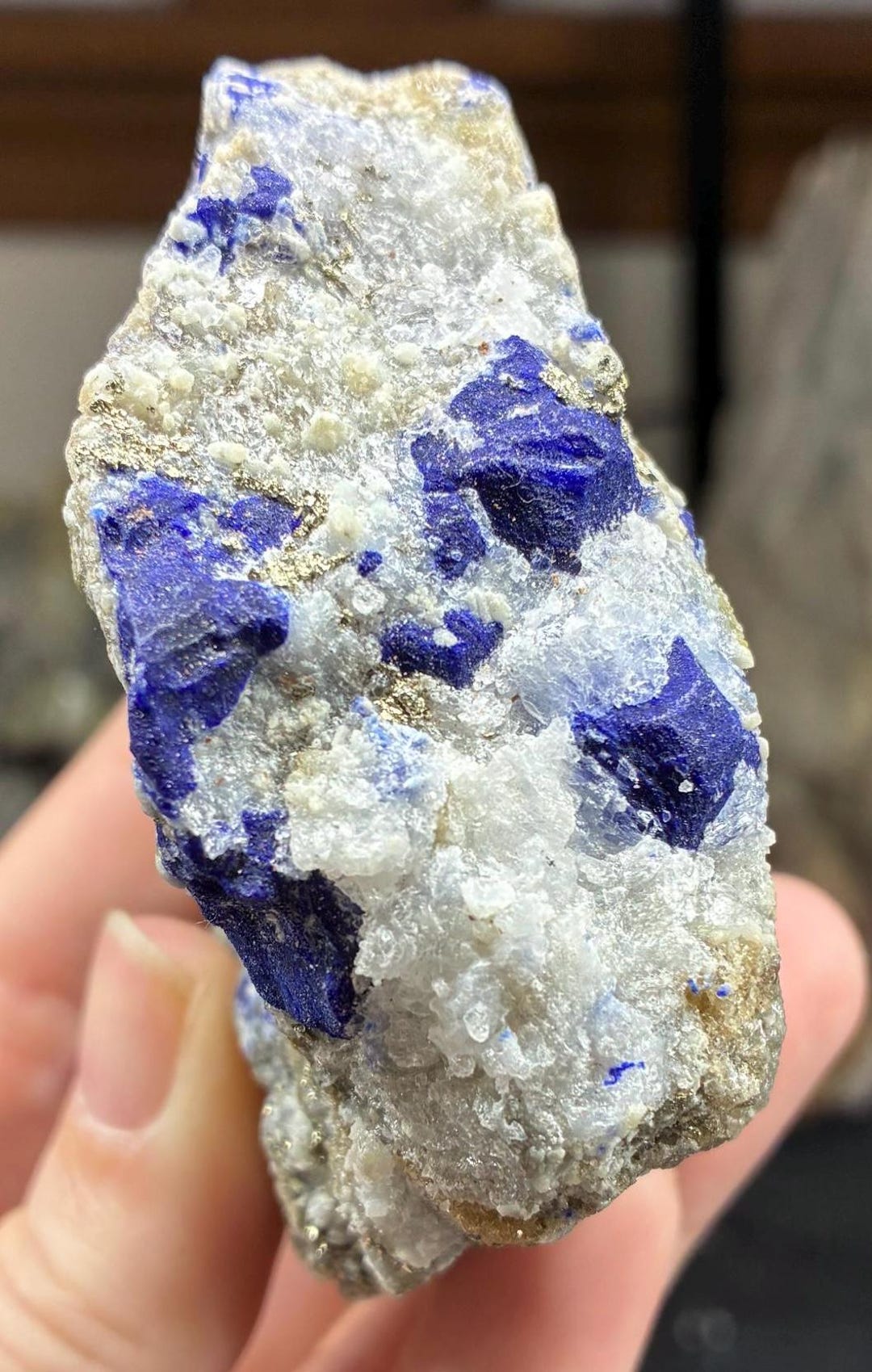 Pink Uv-reactive Calcite With Lapis Lazuli & Pyrite – 240 G ...