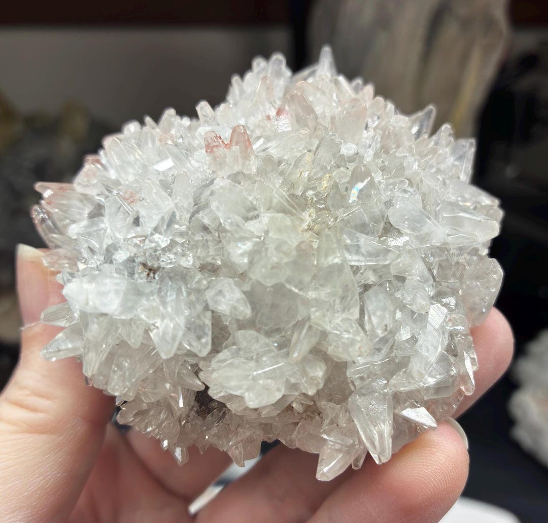 English Calcite Crystal Cluster — 158 G — Sparkling Micro-crystal ...