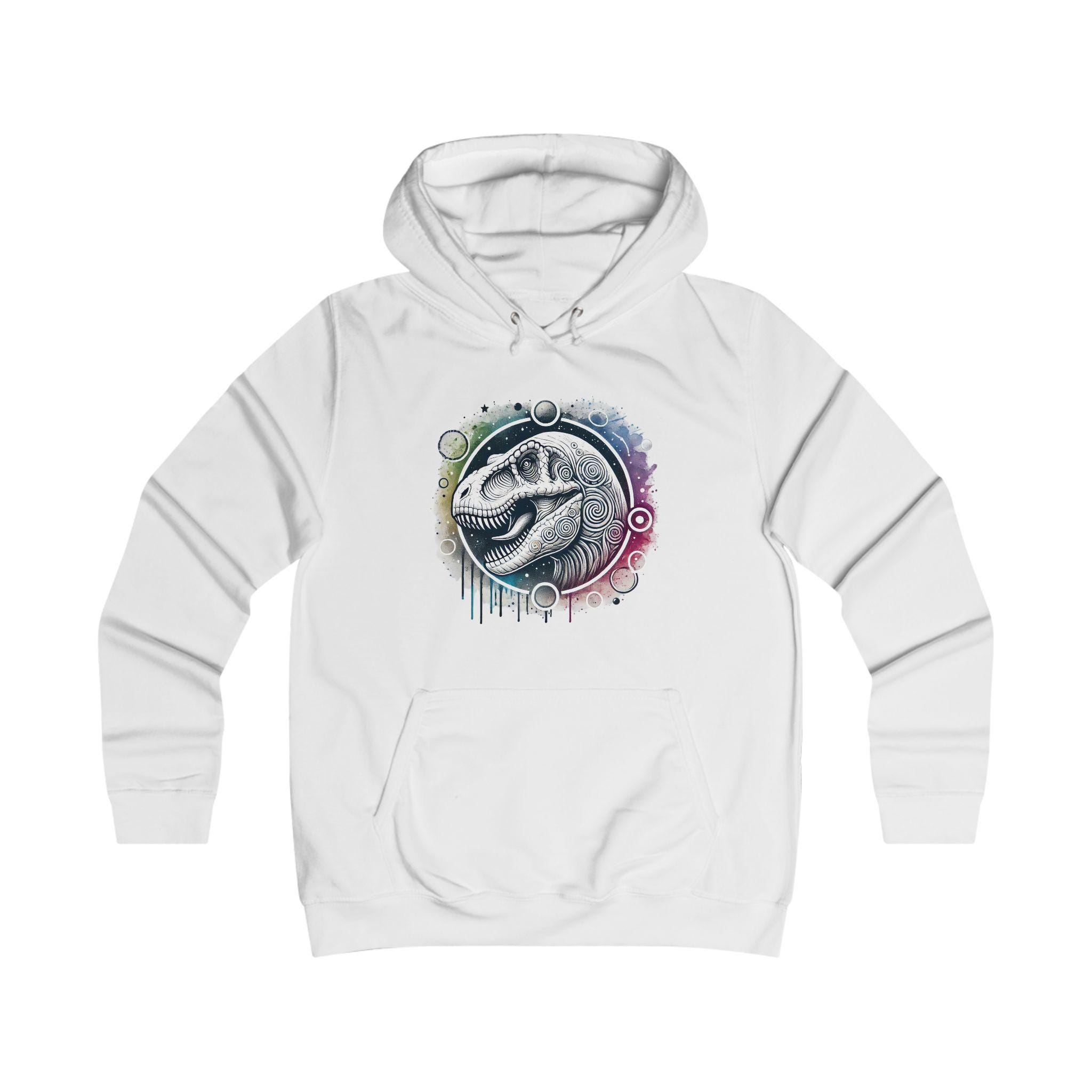 Watercolor T-rex Head Hoodie, Cute Dinosaur Hoodie for Women, Jurassic ...
