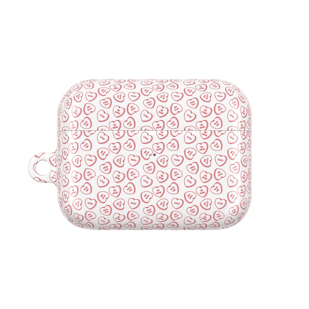 Cute Heart Pattern AirPod Case - Valentine Gift, Love Accessories ...