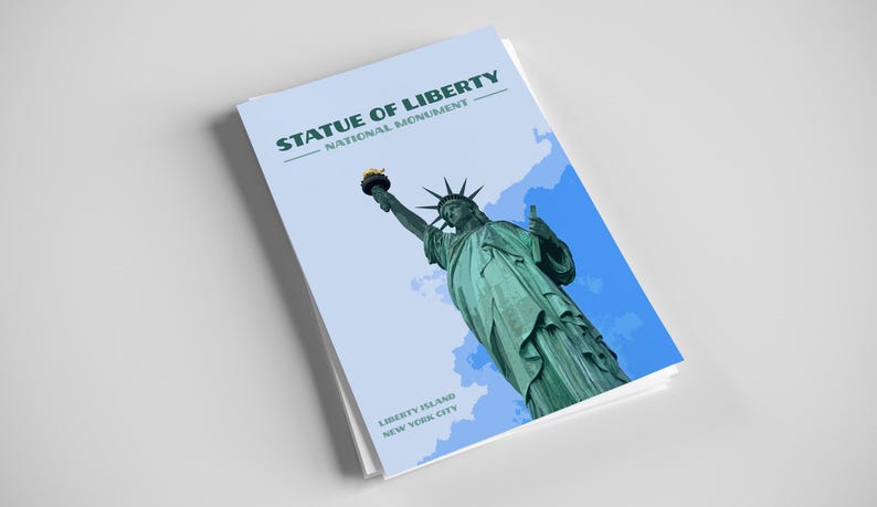 Iconic American Landmarks and Monuments - Set of 5 - Vintage Travel ...