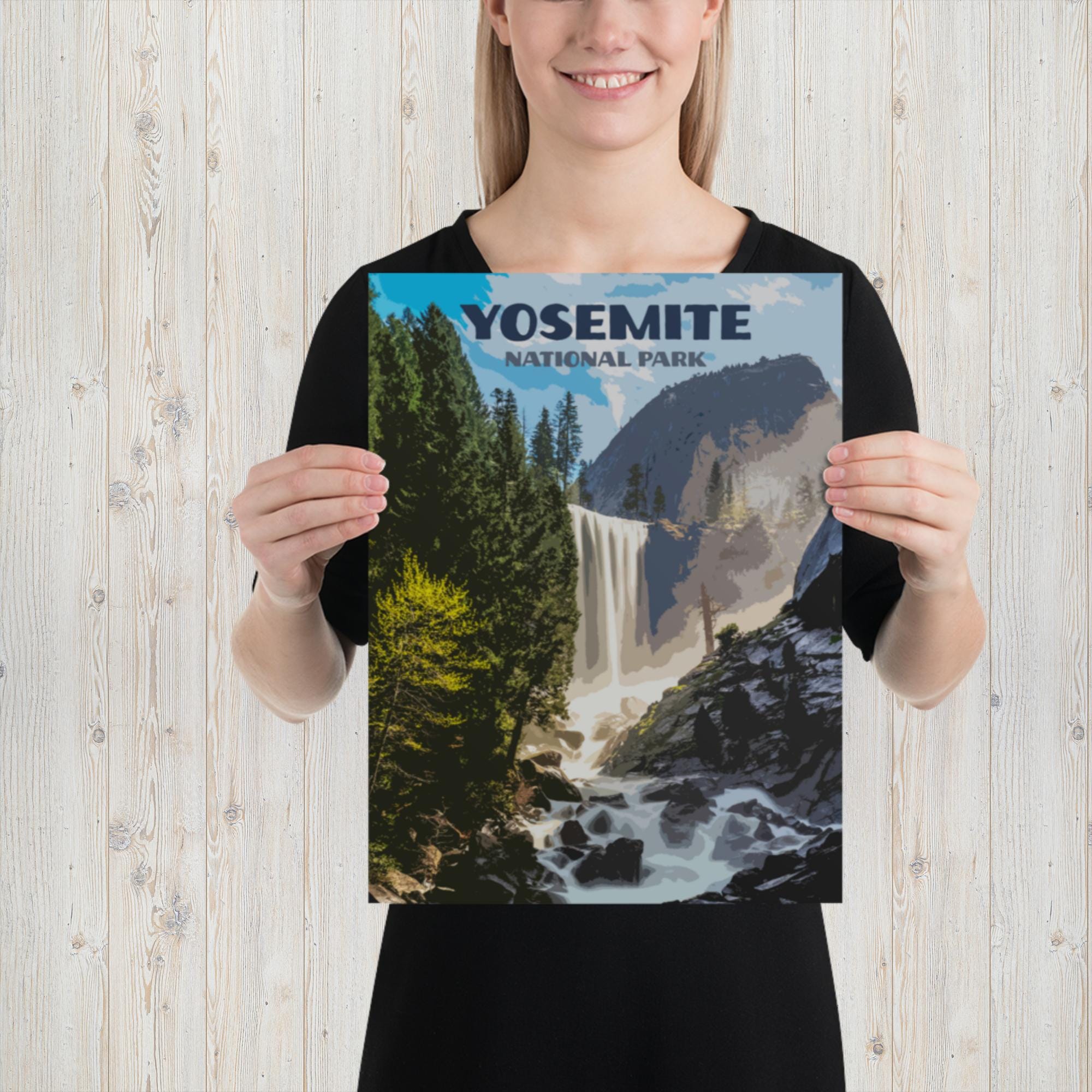 Yosemite National Park - Vintage Travel Poster - American National ...