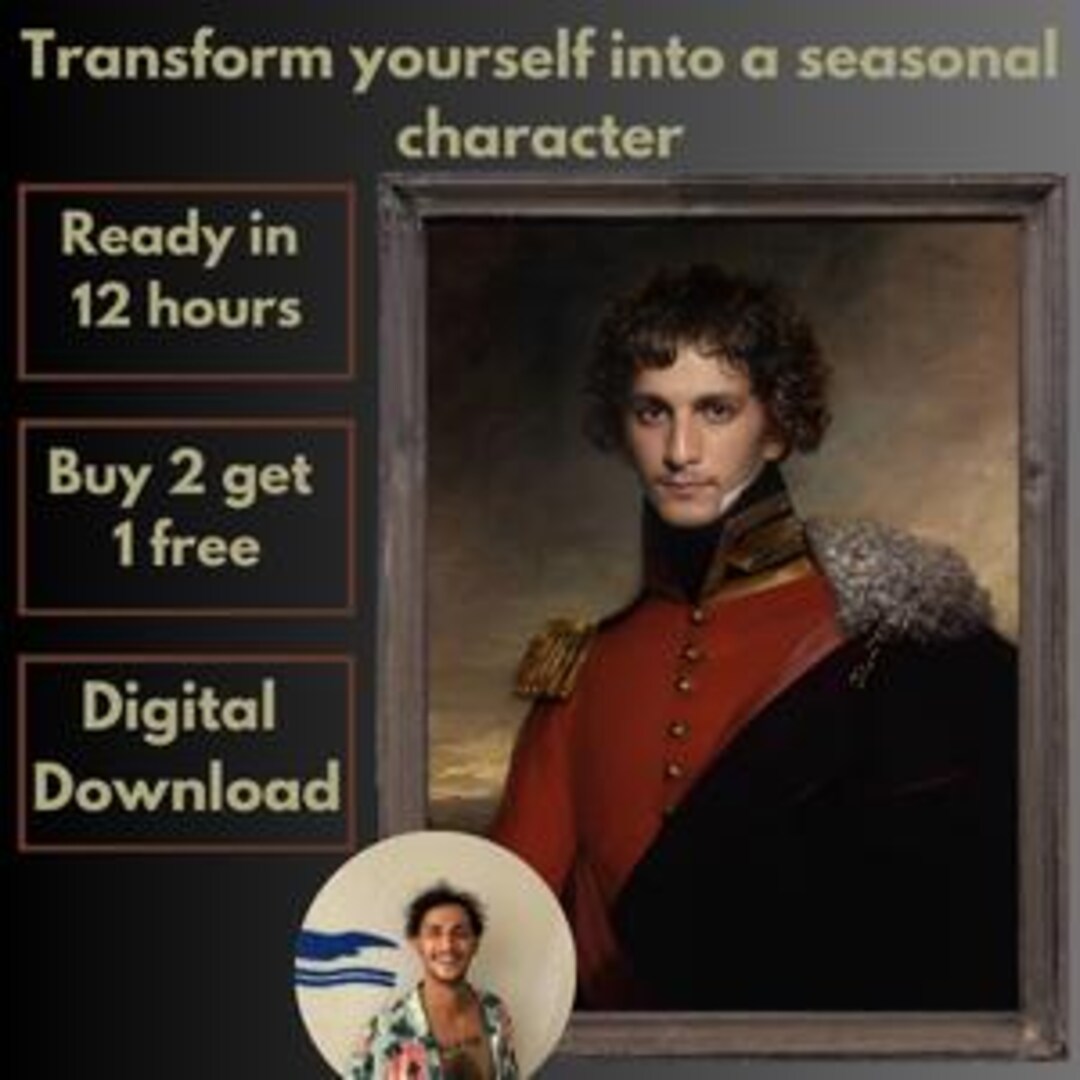 Custom Historical Portrait: Turn Your Photo Into Royal, Medieval ...