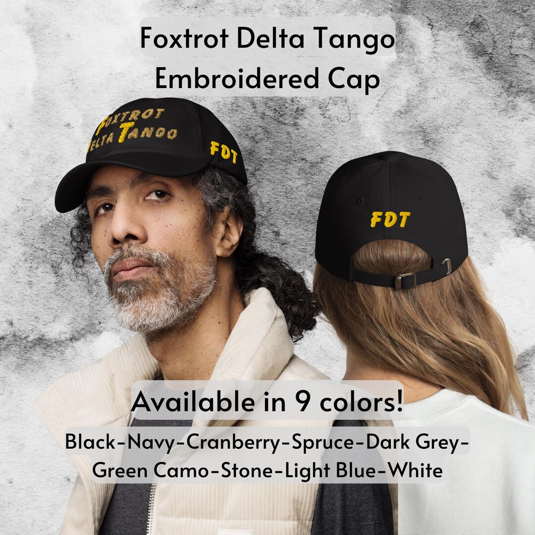 FDT Embroidered 6 Panel Hat - Etsy