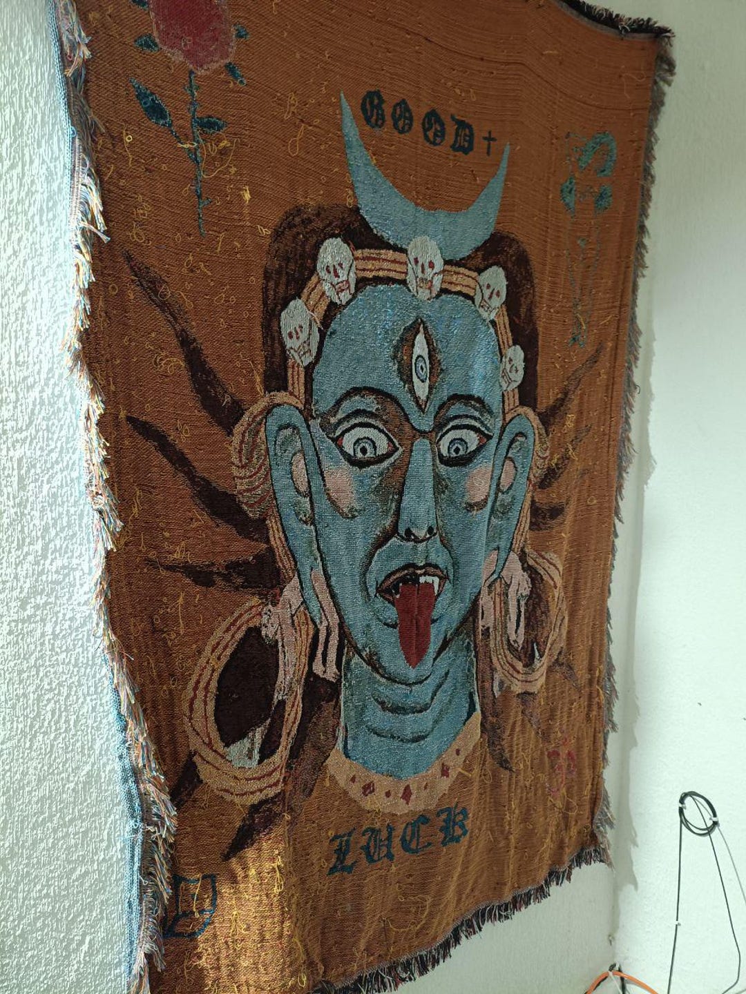 Vintage Arabic Demon Rug - Etsy
