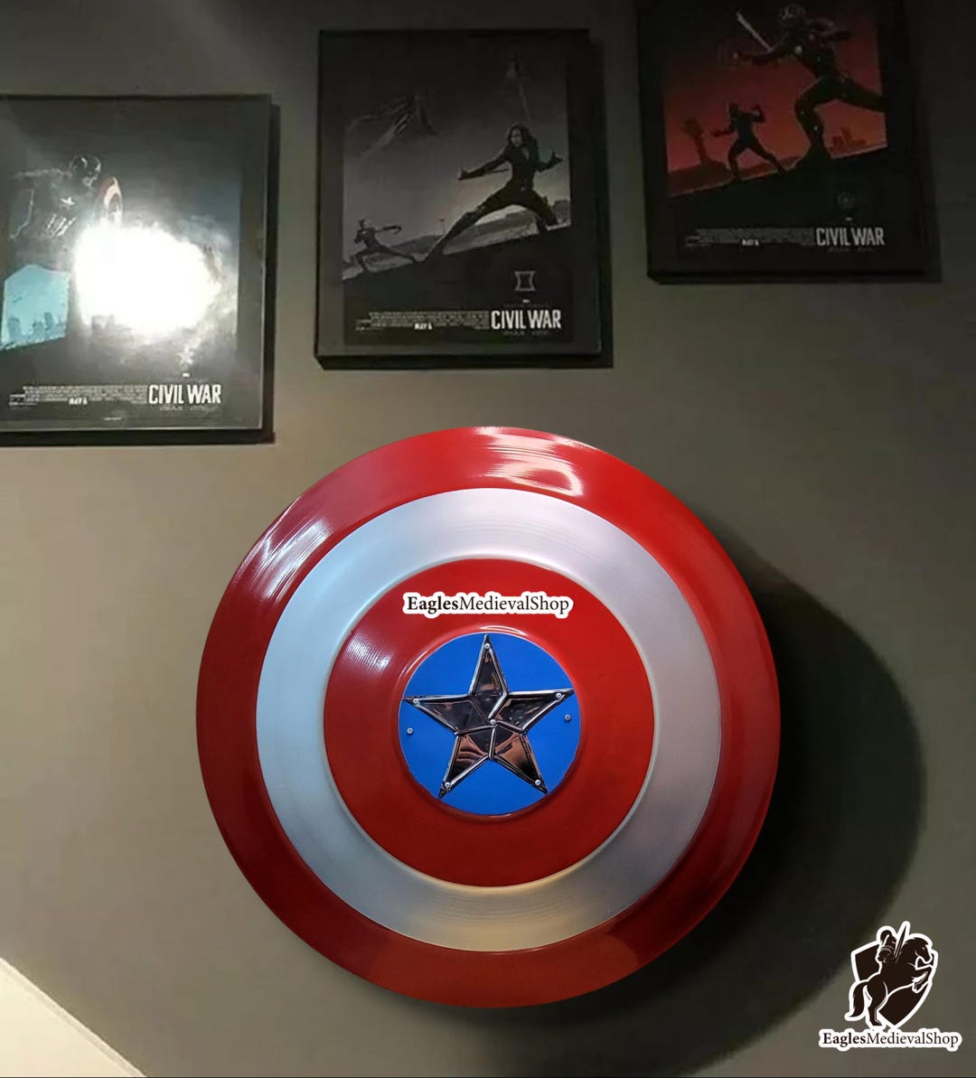 Medieval Captain America Shield: Metal Prop Replica - Etsy
