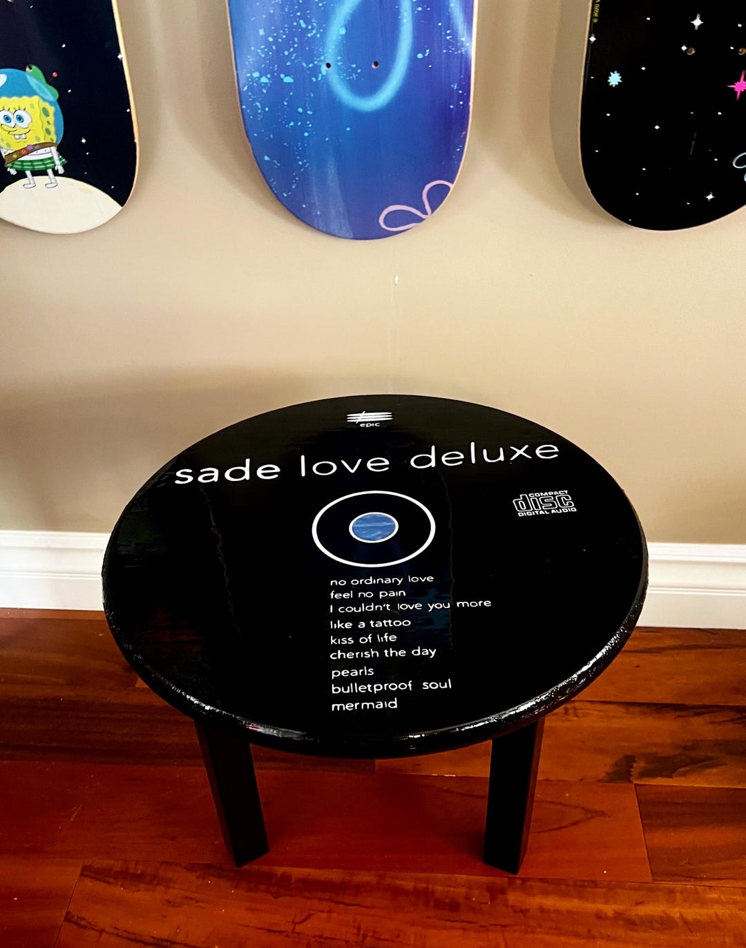 SADE Love Deluxe CD Spinning Side Table - Etsy