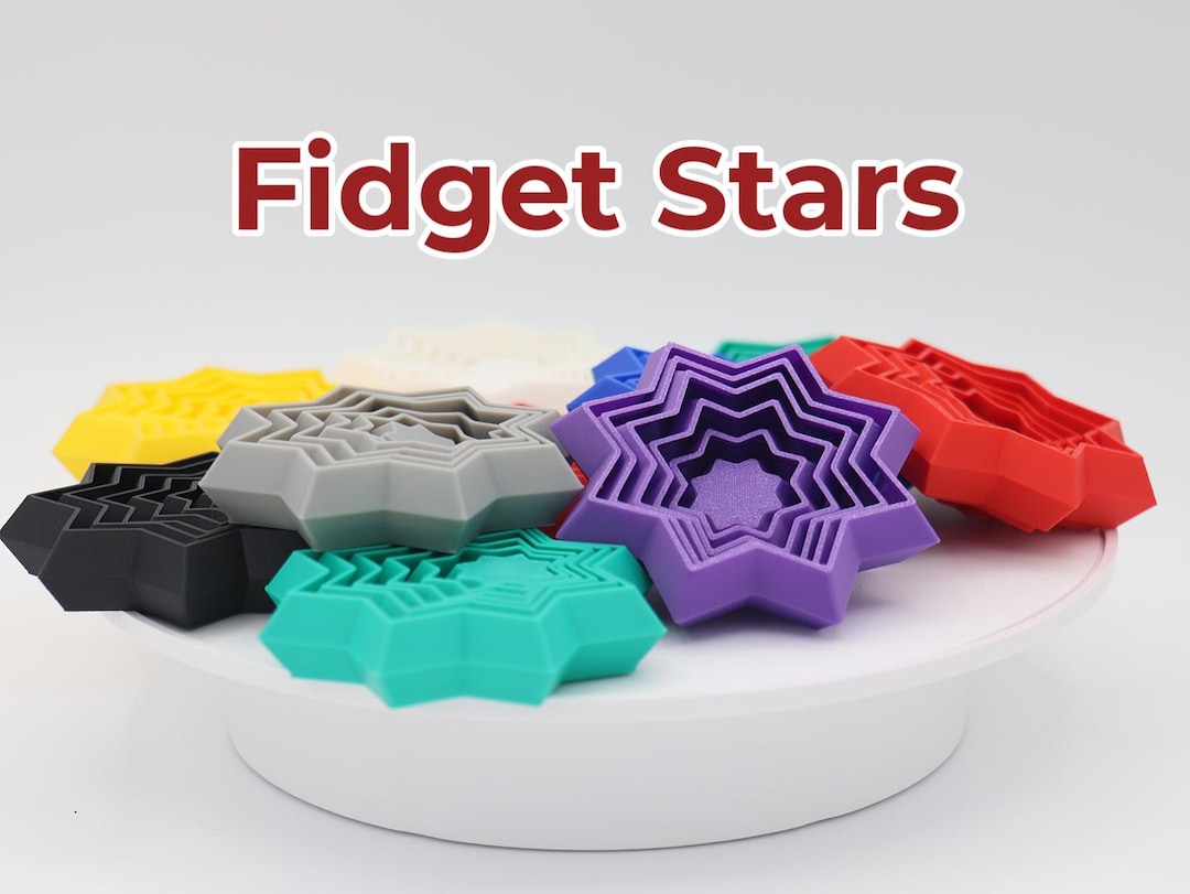 Fidget Stars | Fidget Toy | Stress Reliever Toys | Reduce Anxiety - Etsy