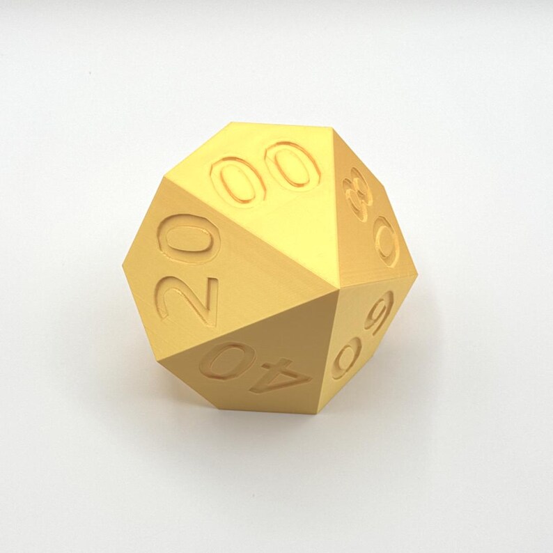 UPDATED - Special Edition - Gold Large D&D Dice Set | 4" Dice | D4, D6 ...