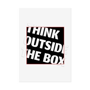 Think Outside the Box Poster, Motivational Wall Art, Office Decor, Dorm ...
