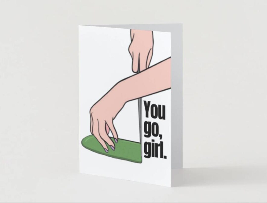 Kendall Jenner Cucumber Birthday Card - Etsy