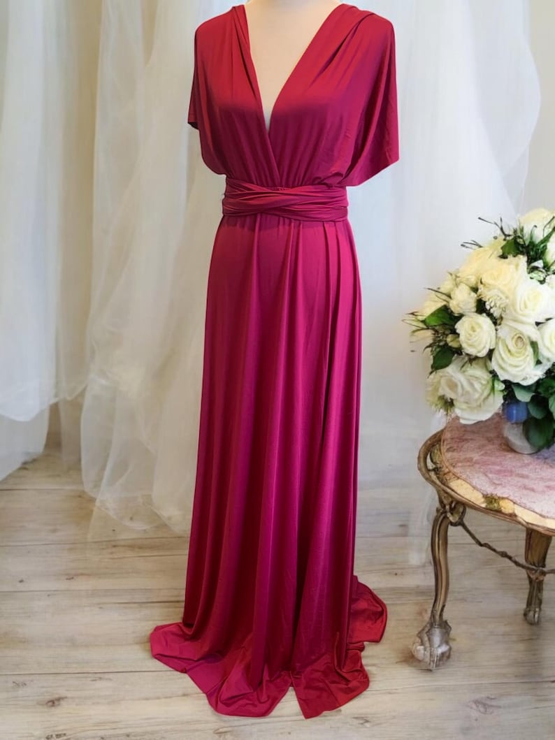 Infinity Bridesmaid Dress – Convertible Wedding Party Gown - Etsy